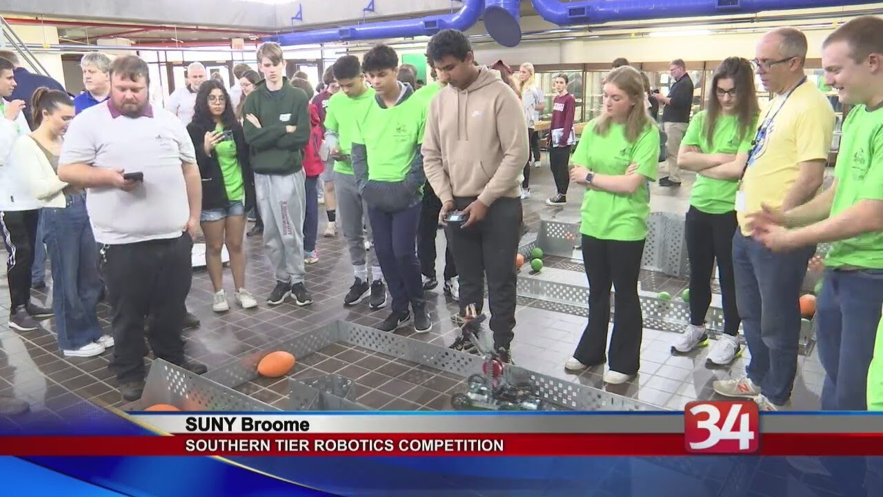 13th robotics competition at SUNY Broome - YouTube
