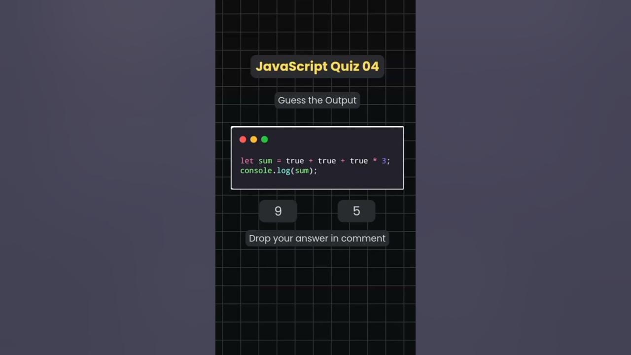 Javascript Quiz Interview Coding Javacodinginterviewquestions Javacodinginterview 