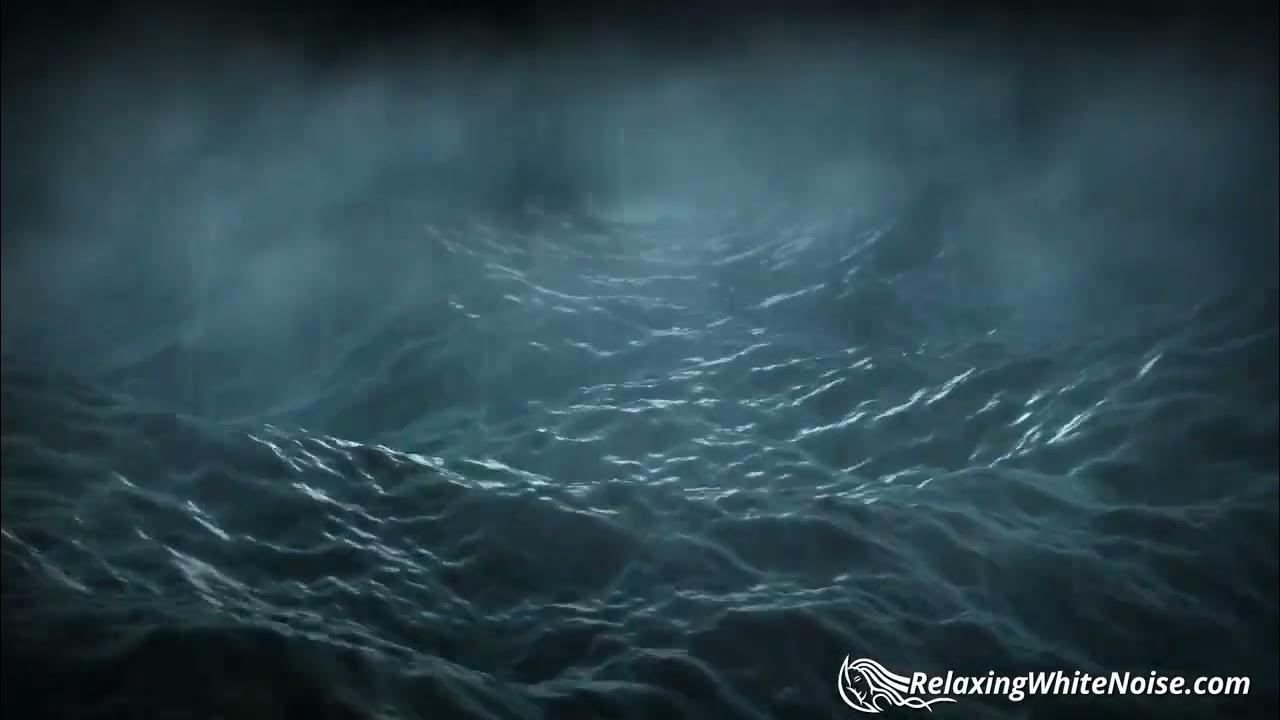 Rain & Stormy Ocean Sounds Aboard Wooden Ship Sleep, Study, Focus White ...