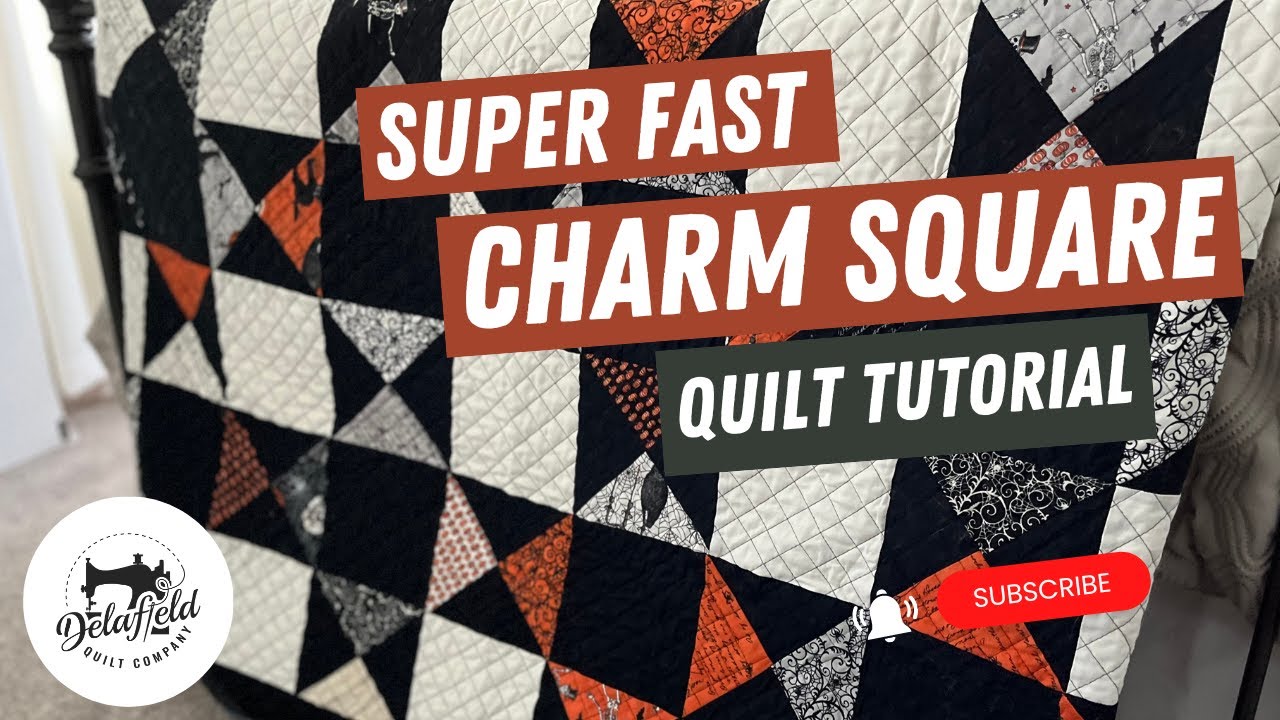 Quick Quilt Project with Charm Squares - Fast Quilting Tutorial - YouTube