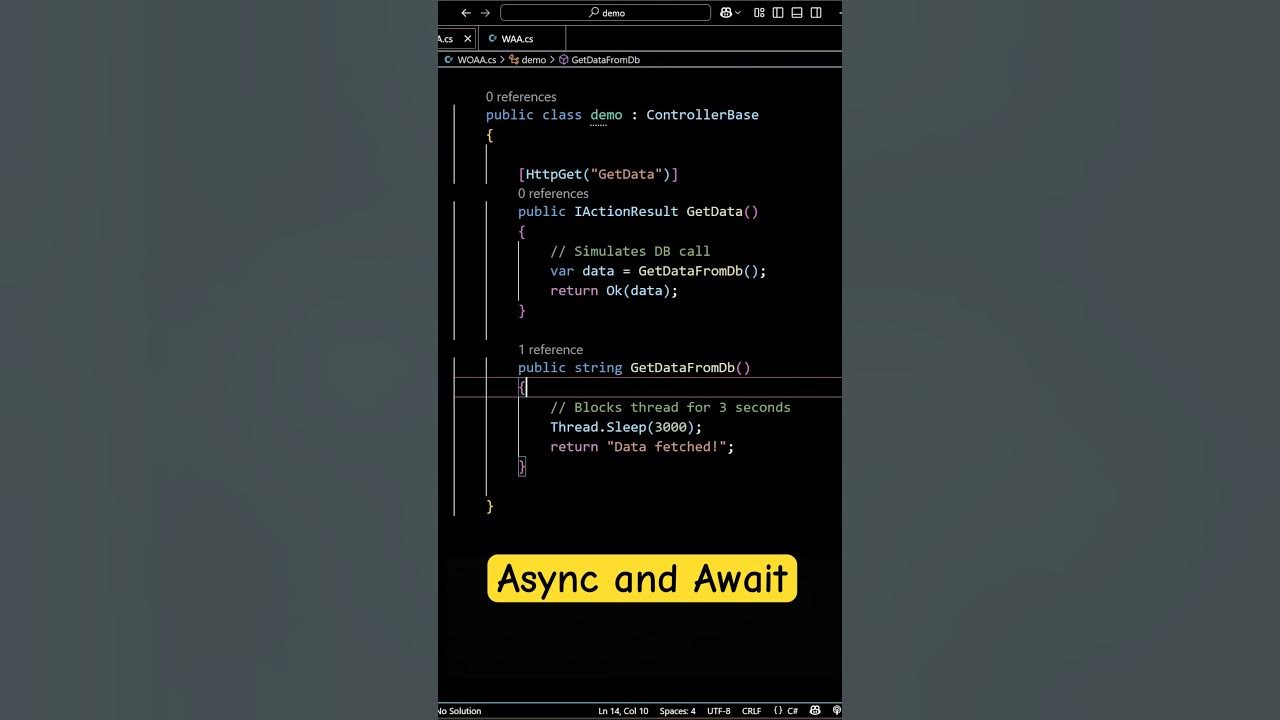 Async and Await in ASP.Net Core ? - YouTube