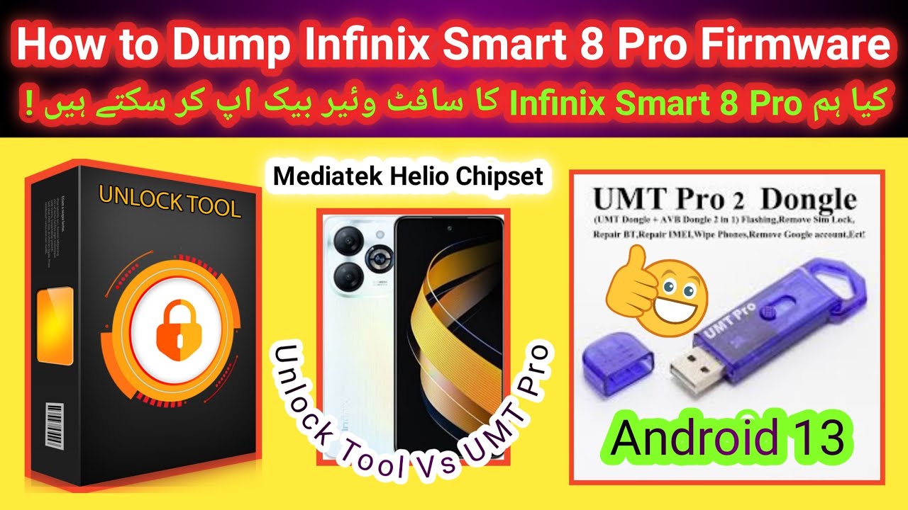 Infinix Smart 8 Pro firmware Dump/backup done by UMT pro android 13 Mediatek Helio | 2024 - YouTube