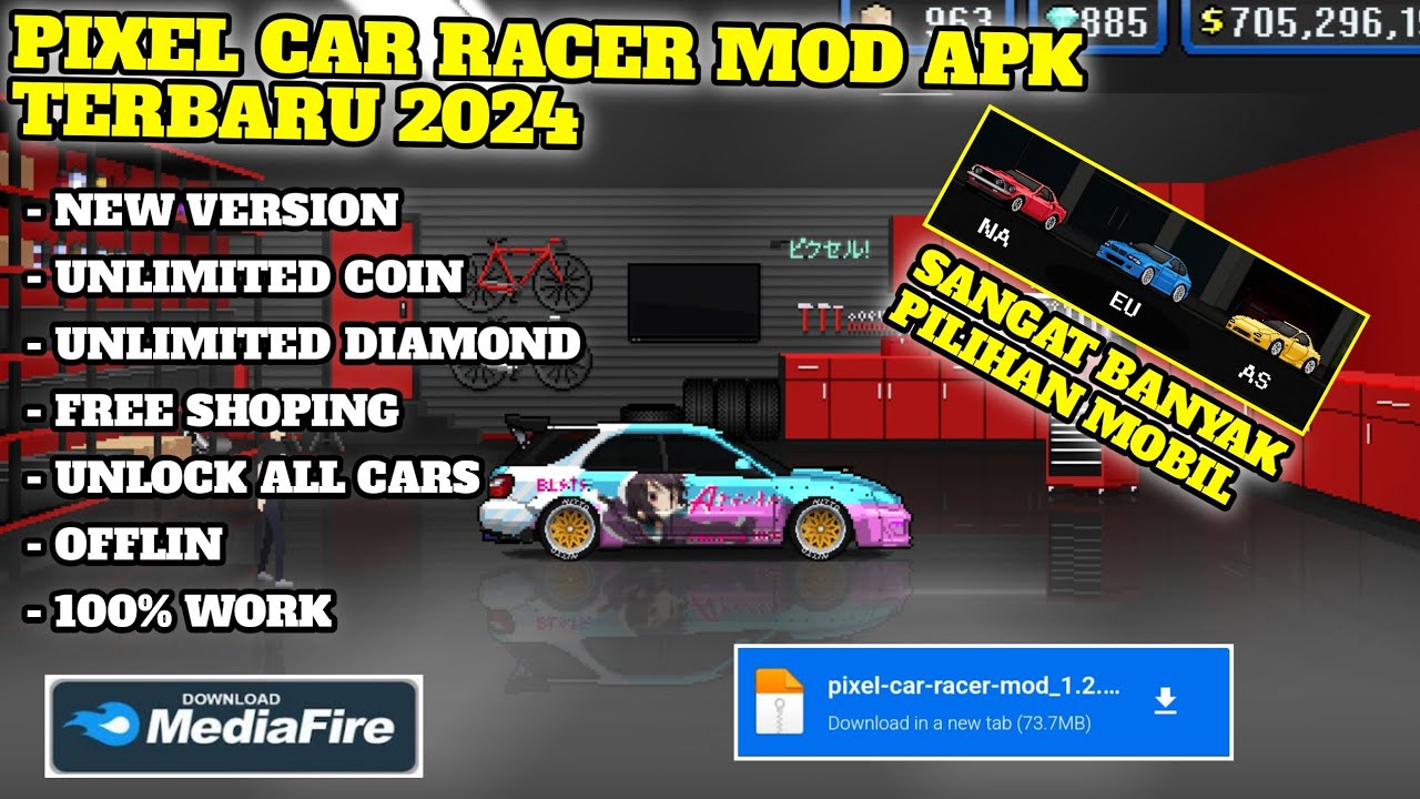 Download !! Pixel Car Racer Mod Apk Terbaru 2024 Version 1.2.3 ...