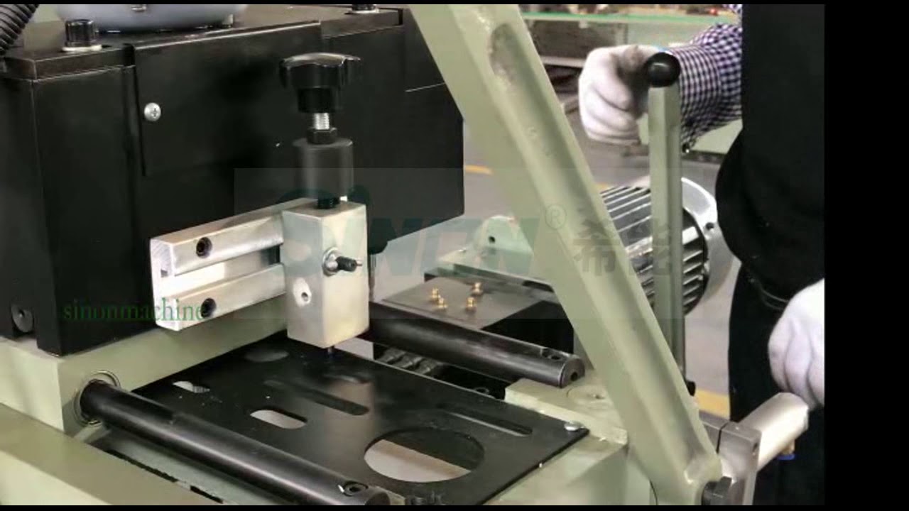 lock hole milling machine - YouTube