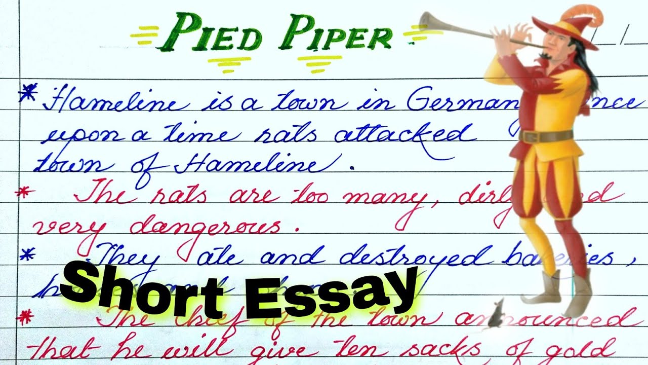 Pied Piper story writing | Pied Piper essay/Pied Piper of hamelin story ...
