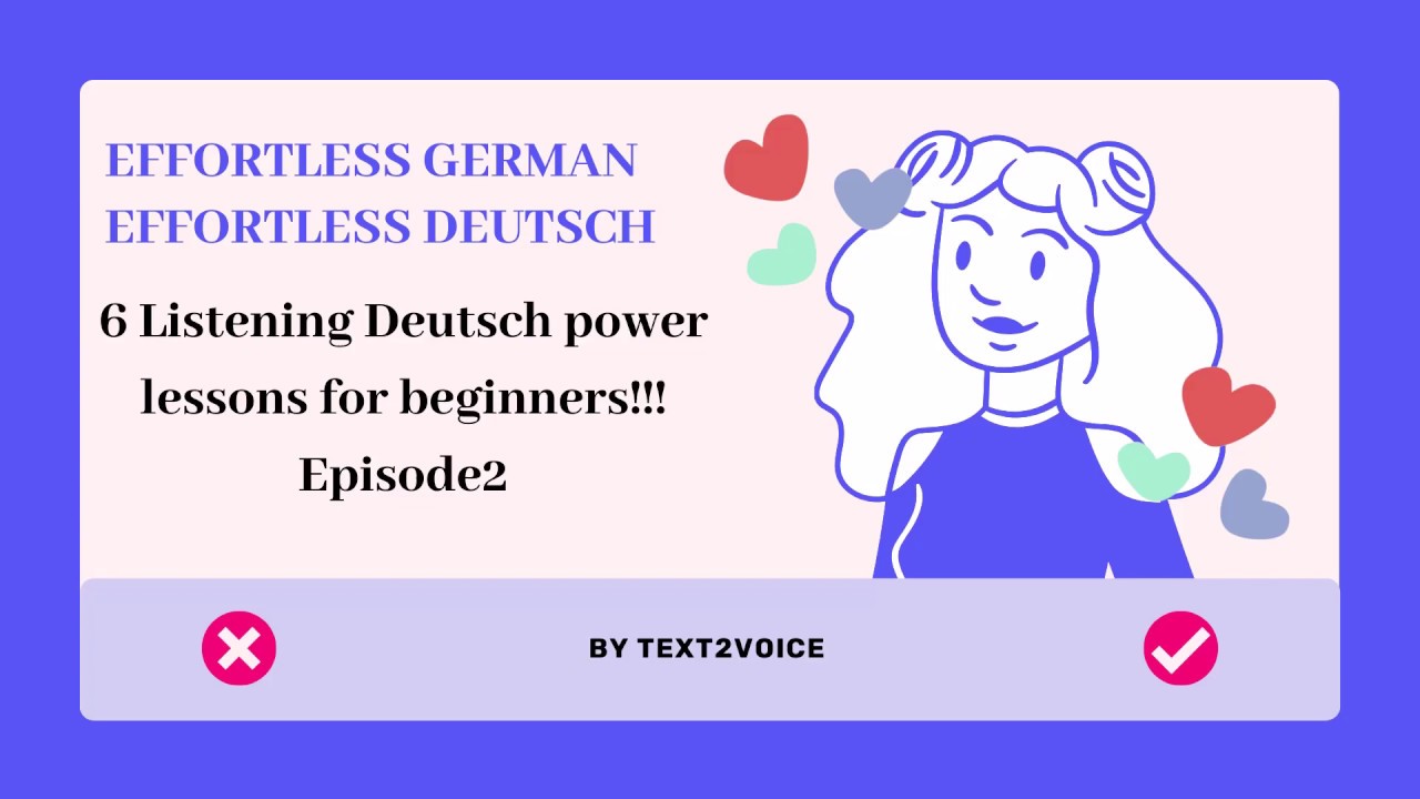 #2 Deutsch Horen - German listening - 5 Listening Deutsch power lessons ...