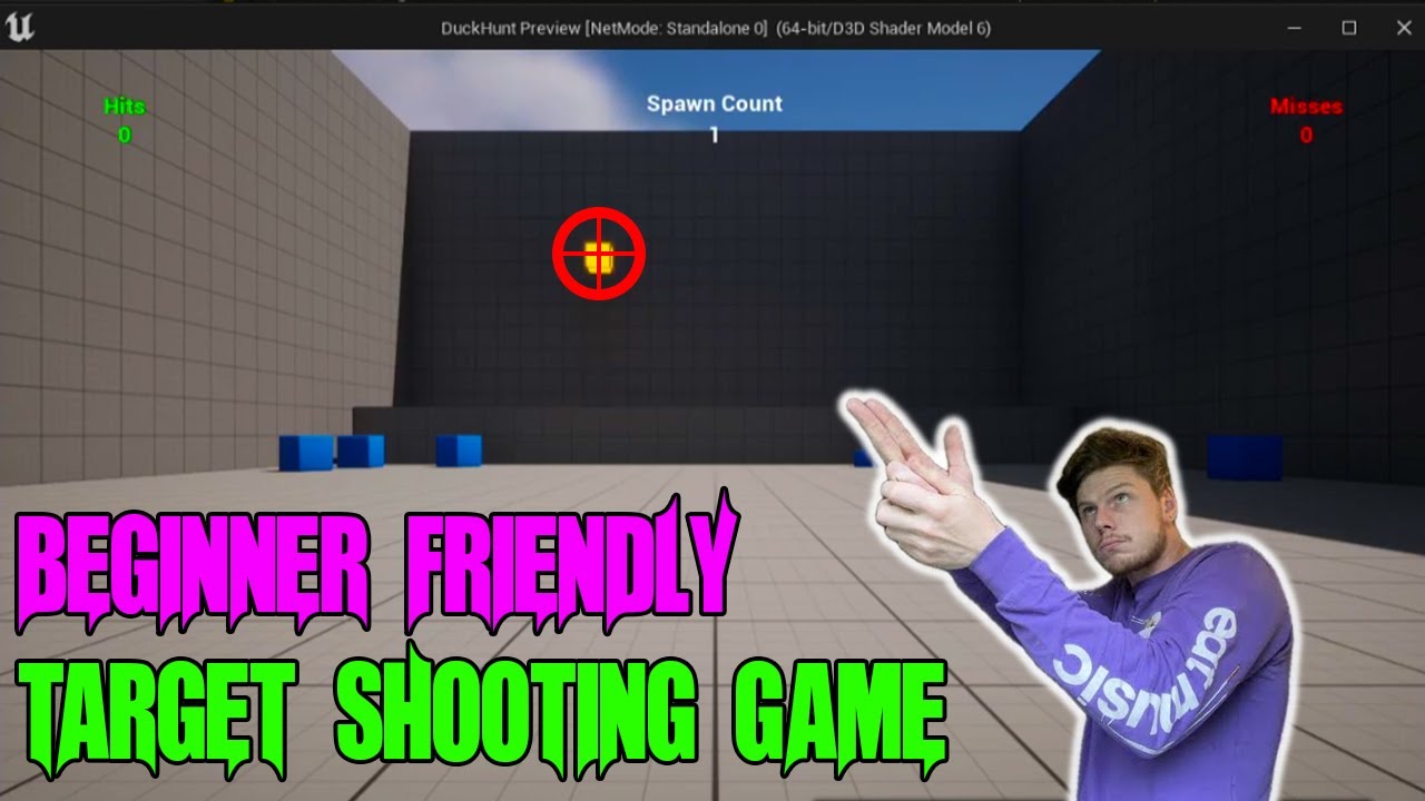 Unreal Engine - I make a basic target shooting game - Build With Me ...