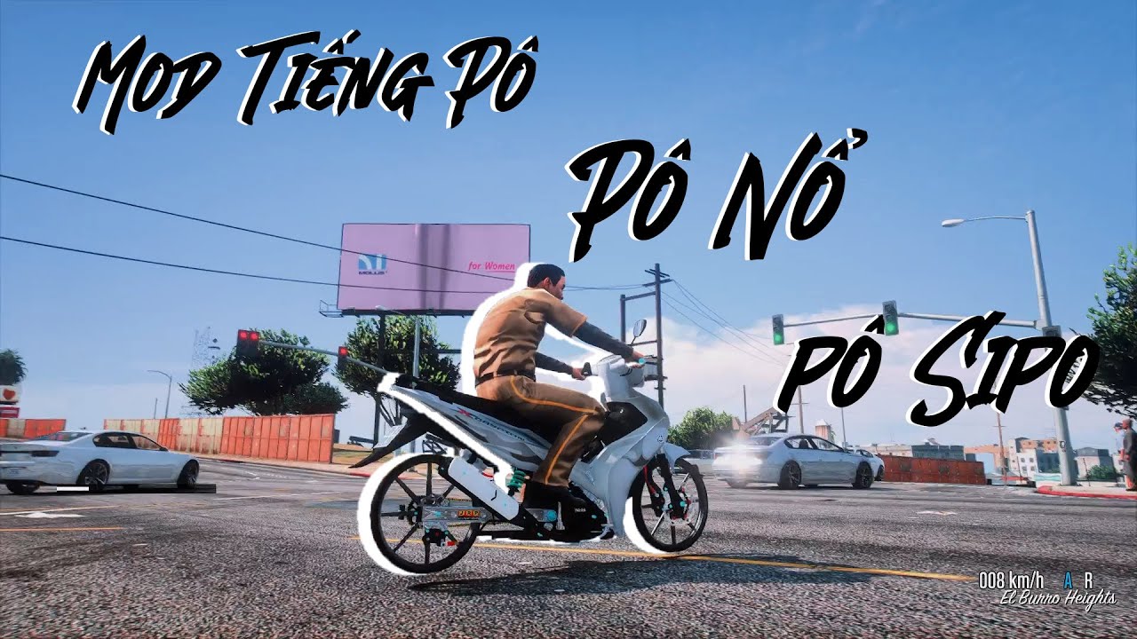 Hướng dẫn mod tiếng Pô Nổ Pô Xì Po Cho Xe | Gta 5 - YouTube
