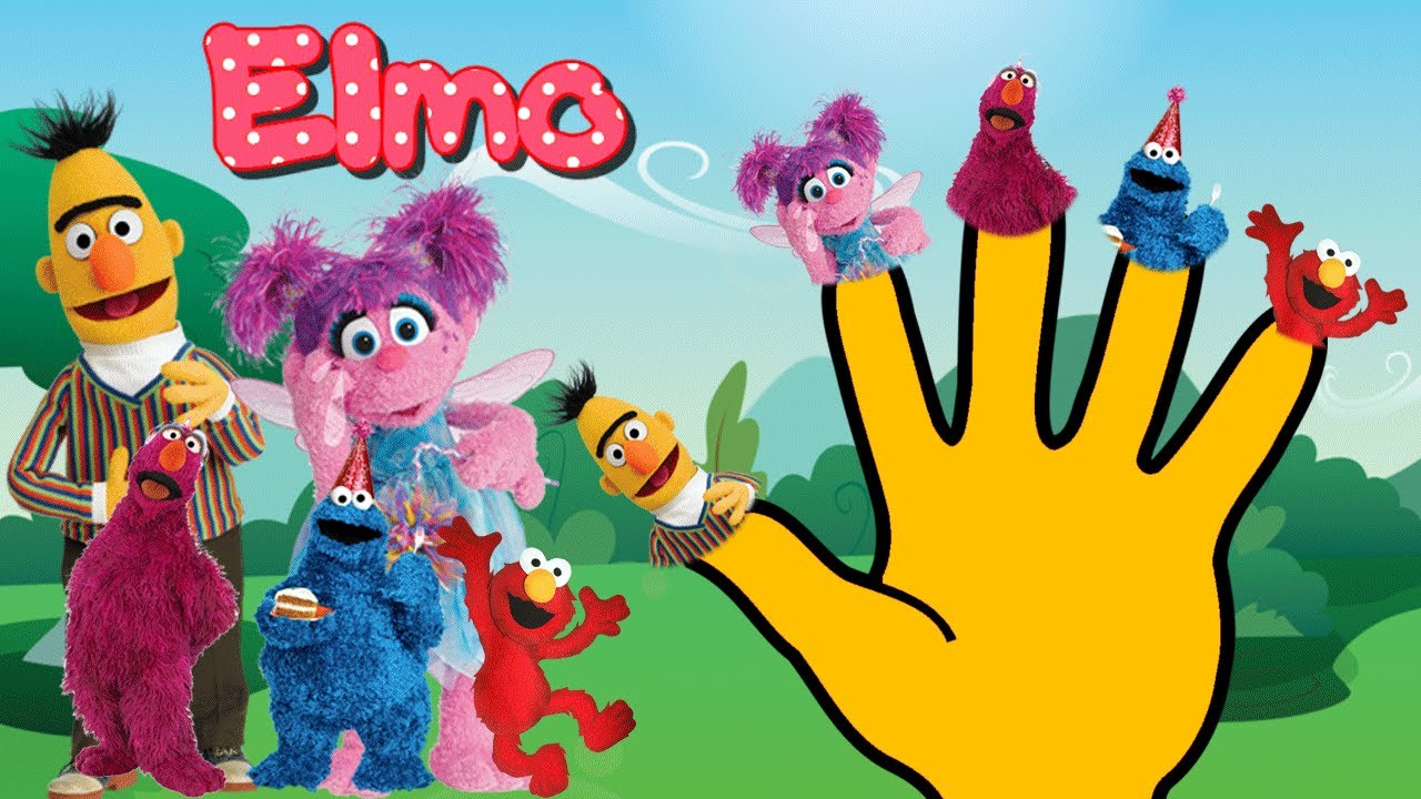 ELMO Cartoons For Childrens Finger Family Rhymes Nursery Rhymes - YouTube