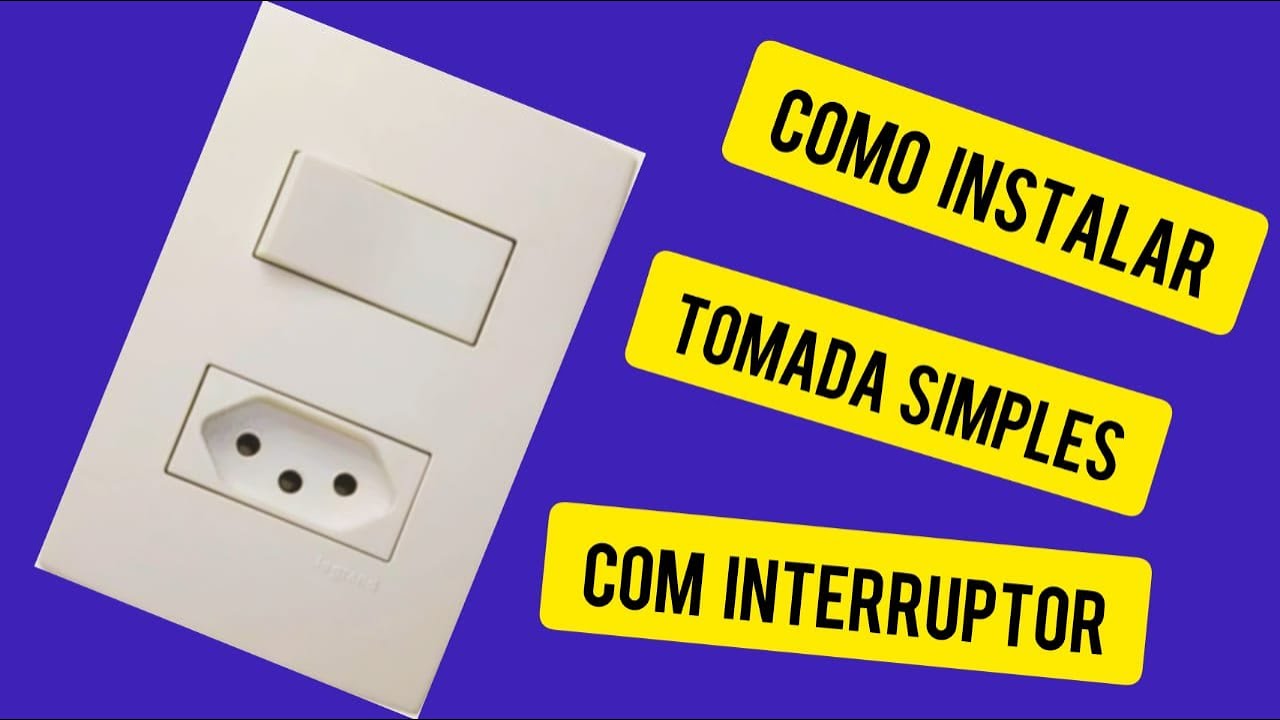 Como Instalar tomada simples com Interruptor. - YouTube