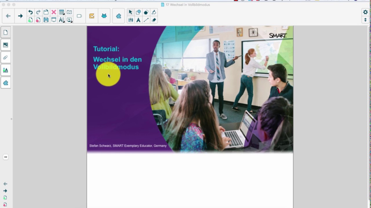 SMART Notebook Software: Tutorial 17 - Wechsel in den Vollbildmodus ...