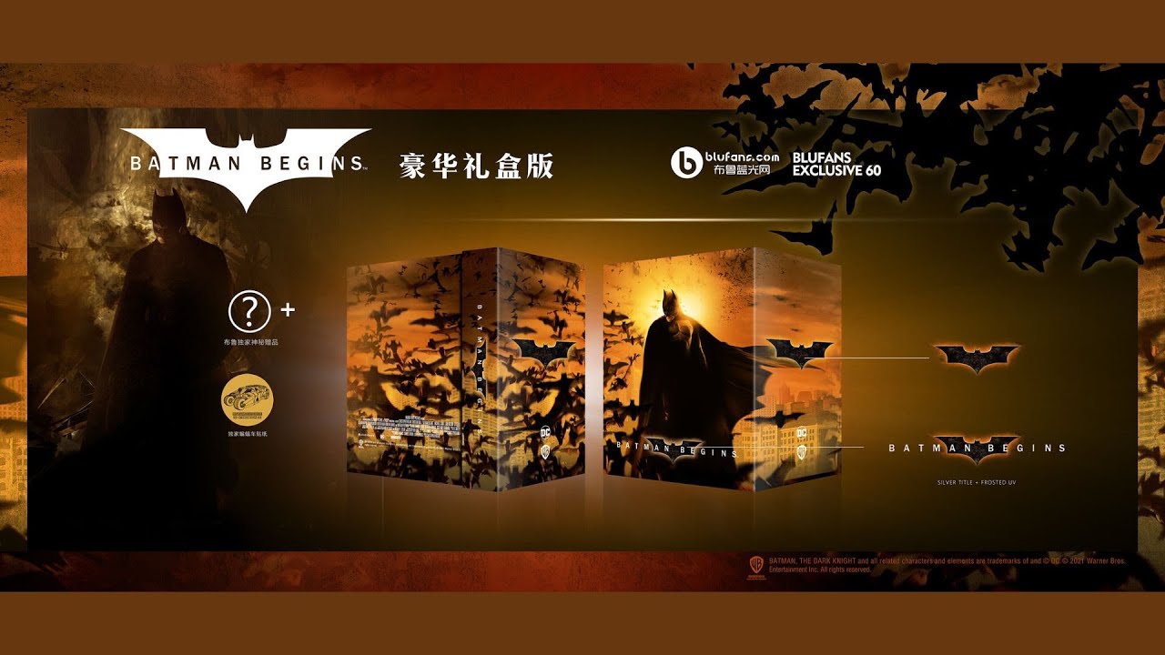 Batman Begins - One Click Box Blu-ray SteelBook Blufans Exclusive No ...