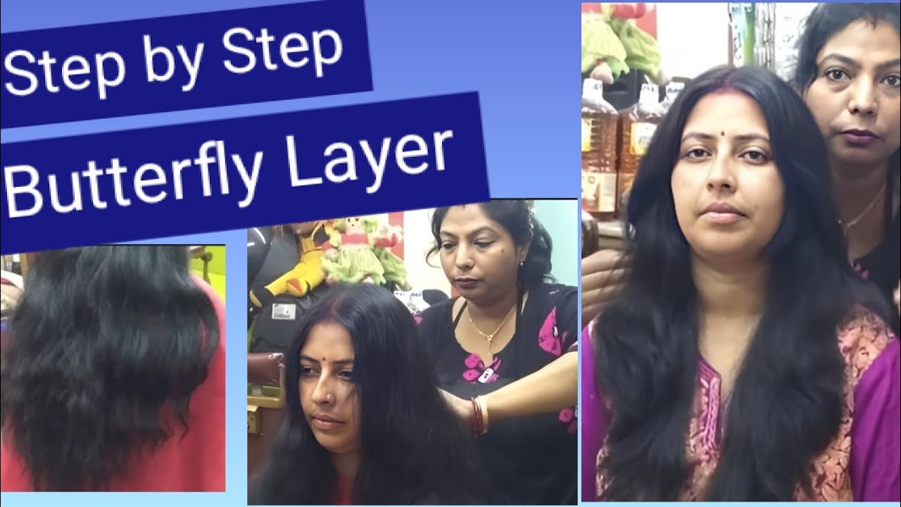 Wonderful Butterfly Layer haircut @@ Step by Step Layer Haircut ...