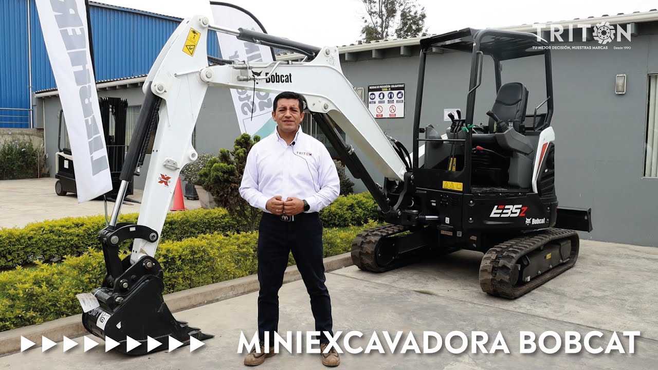 Miniexcavadora Bobcat - YouTube