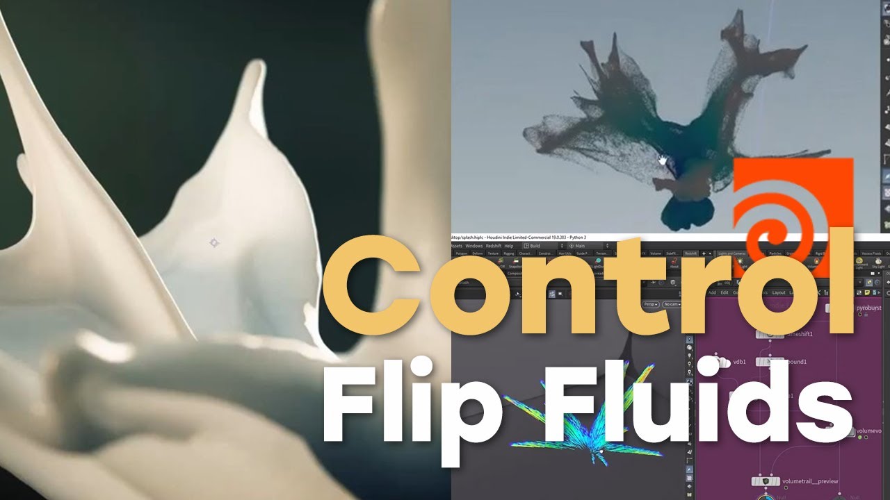 Houdini Adventure - Control Liquid Splashes (Custom Velocity) - YouTube