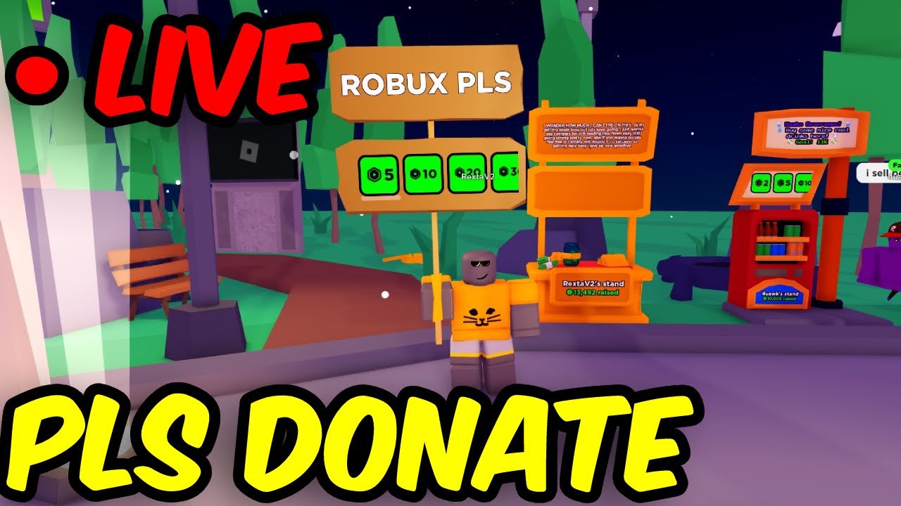 LIVE | PLS DONATE | GIVING AWAY ROBUX | Chatting with viewers | having ...