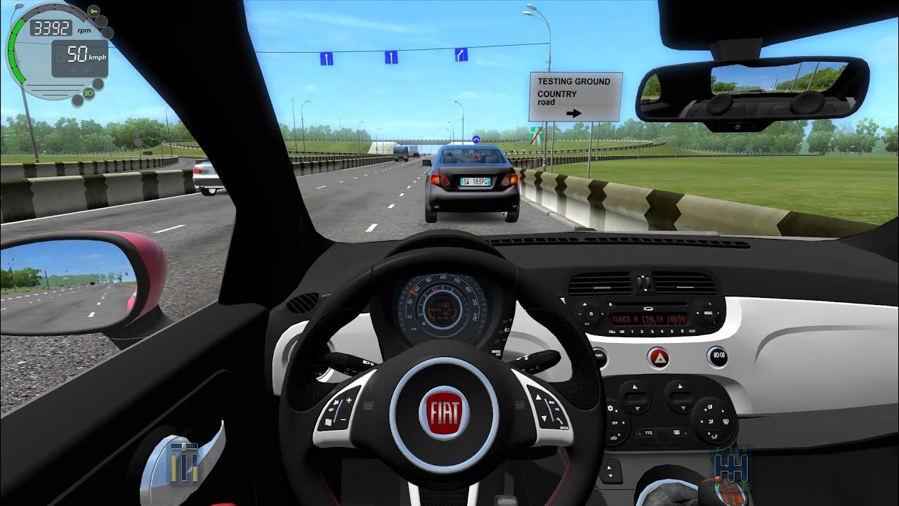 City Car Driving - Fiat 500 - YouTube