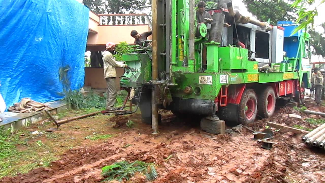 The Start of Drilling Borewell - YouTube