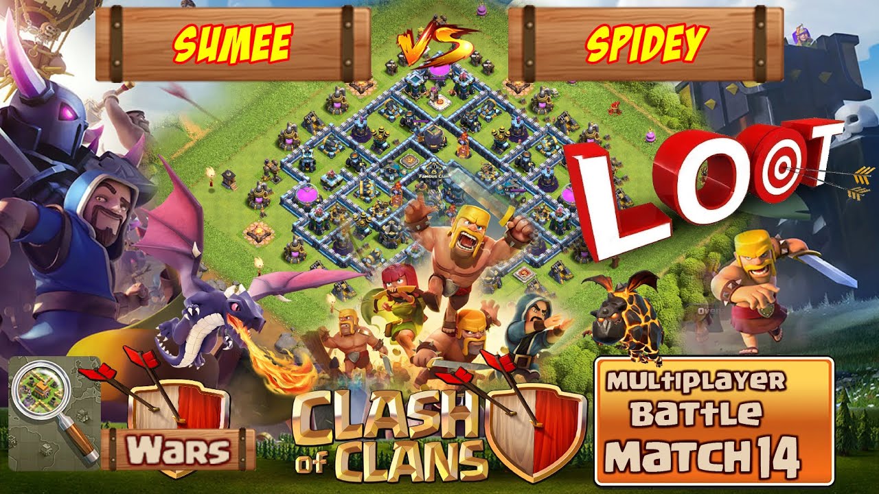 Multiplayer Battle 2023 Super Loot Match 14 Sumee VS Spidey | Clash of ...