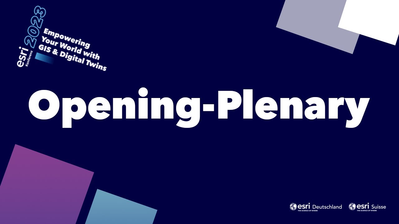 Livestream: Opening-Plenary | Esri Konferenz 2023 - YouTube