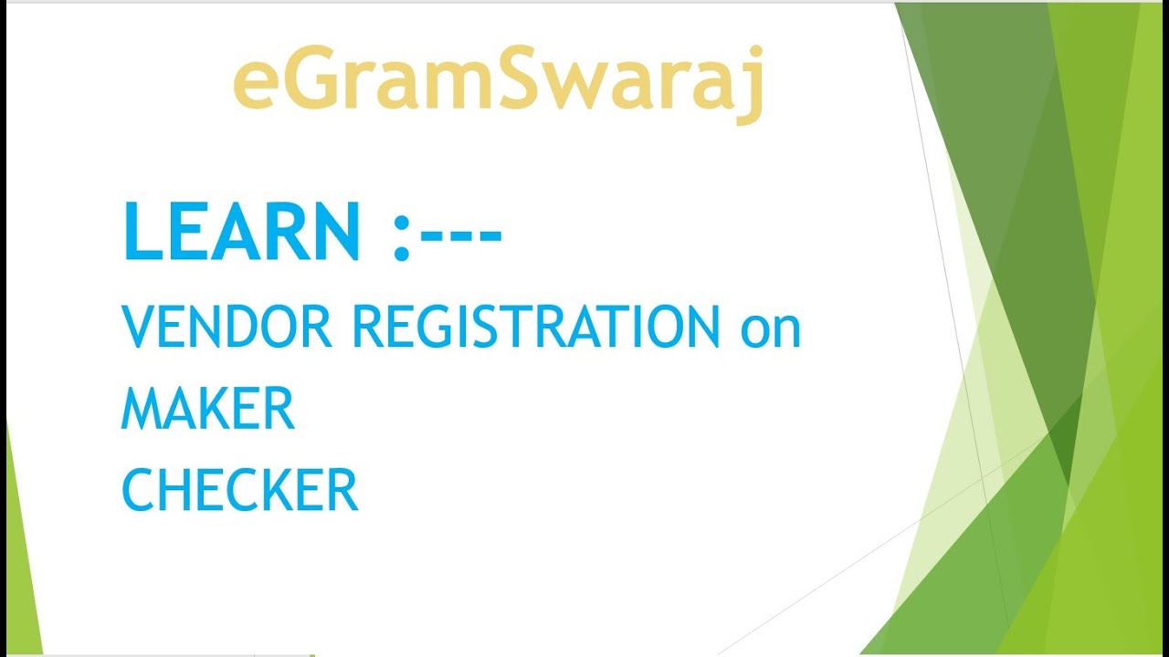 eGramSwaraj PAR VENDOR KAISE REGISTER KARE PAYMENT KE LIYE - YouTube