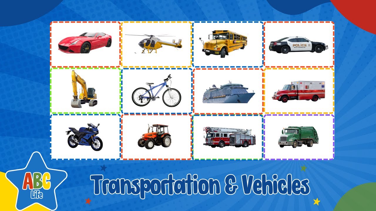 Transportation and Vehicles | Learn English with The ABClife Channel ...