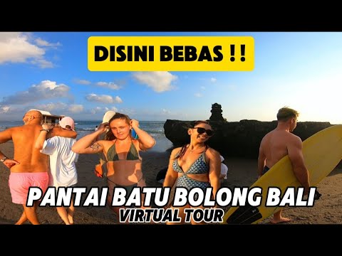 INILAH PANTAI BEBAS DI BALI ! PANTAI BATU BOLONG CANGGU BALI - YouTube