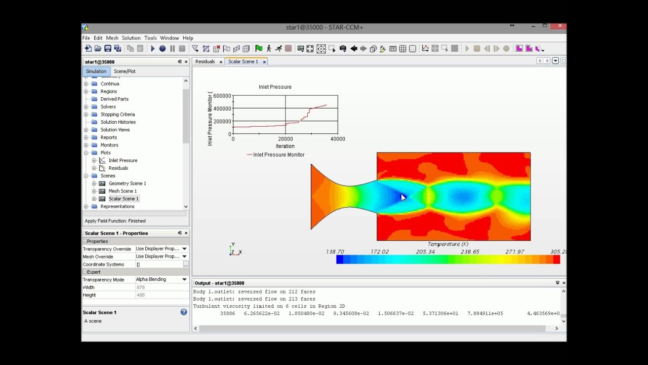 C D Nozzle Simulation Tutorial Part 7 Result - YouTube