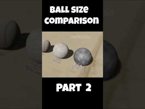 🏀⚾⚽Sports Ball Size Comparison 🏀⚾⚽ Which is the biggest ball in sports ...