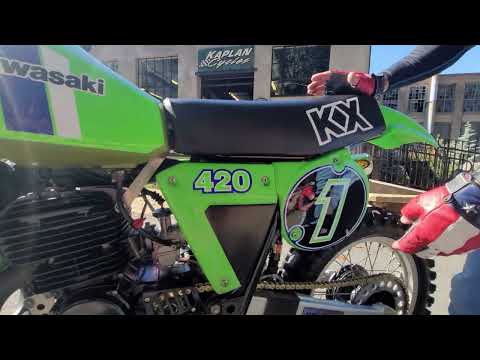 KAWASAKI KX420 BIG BORE 2 STROKE RARE MINT ORIGINAL LOW HOURS