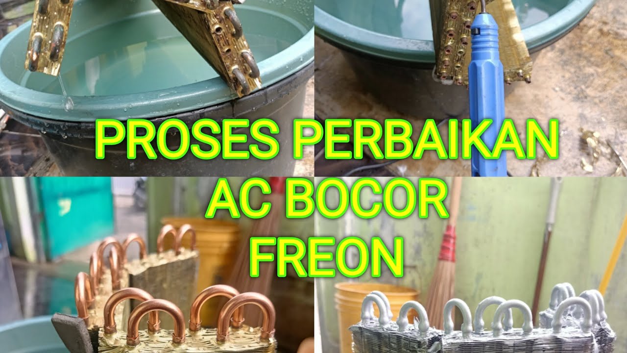 Proses perbaikan AC bocor freon ( GANTI UBEN ) - YouTube
