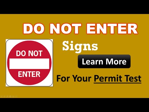 Do Not Enter Sign: Learn More for US Driving License Permit Practice Test