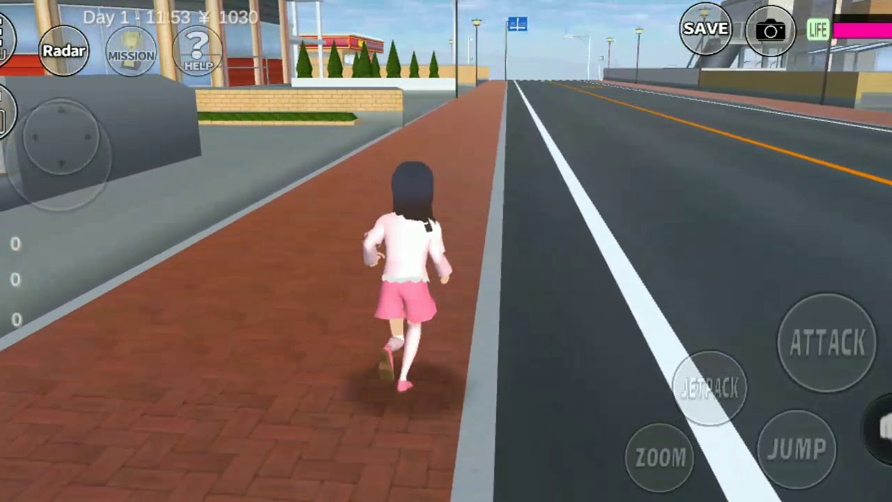 24 jam jadi Mio sakura school simulator - YouTube