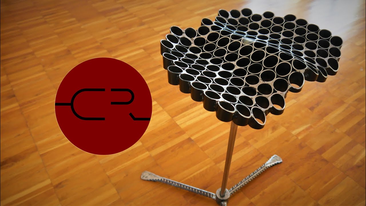 Personal fit steel pipe stool - YouTube