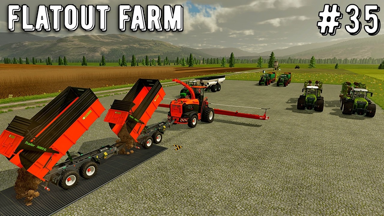 farming Simulator 22 Flatout Farm Timelapse Ep #35 Mega Farm fs22 ...