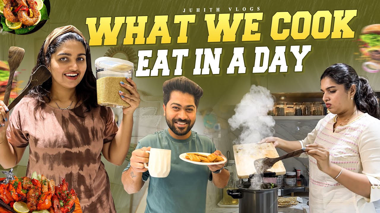 |What we Cook🥘and Eat in a Day😍| నేను చేసిన Healthy Recipes🤤|Day in our ...