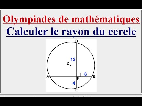 Calculer le rayon du cercle - Test SAT MATHS - YouTube