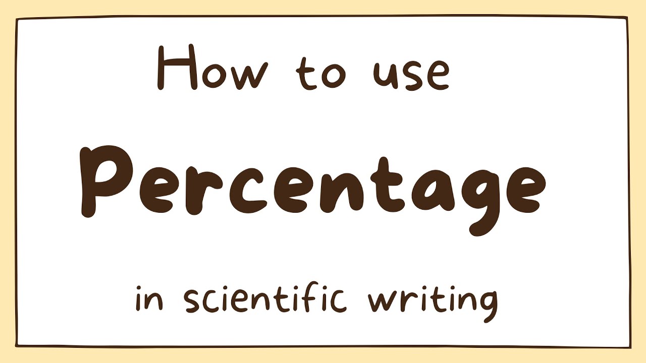 How to use “percent”? Symbol or word? - YouTube