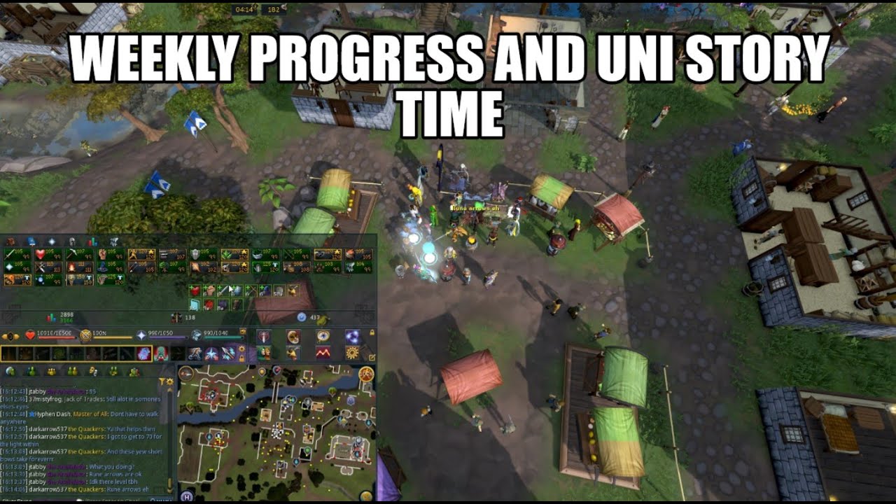 Weekly progress and uni story time | Runescape 3 - YouTube