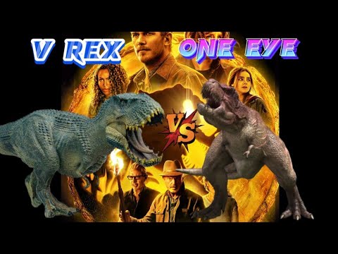 v Rex vs one Eye / one Eye dino king vs Vastatosaurus rex - YouTube