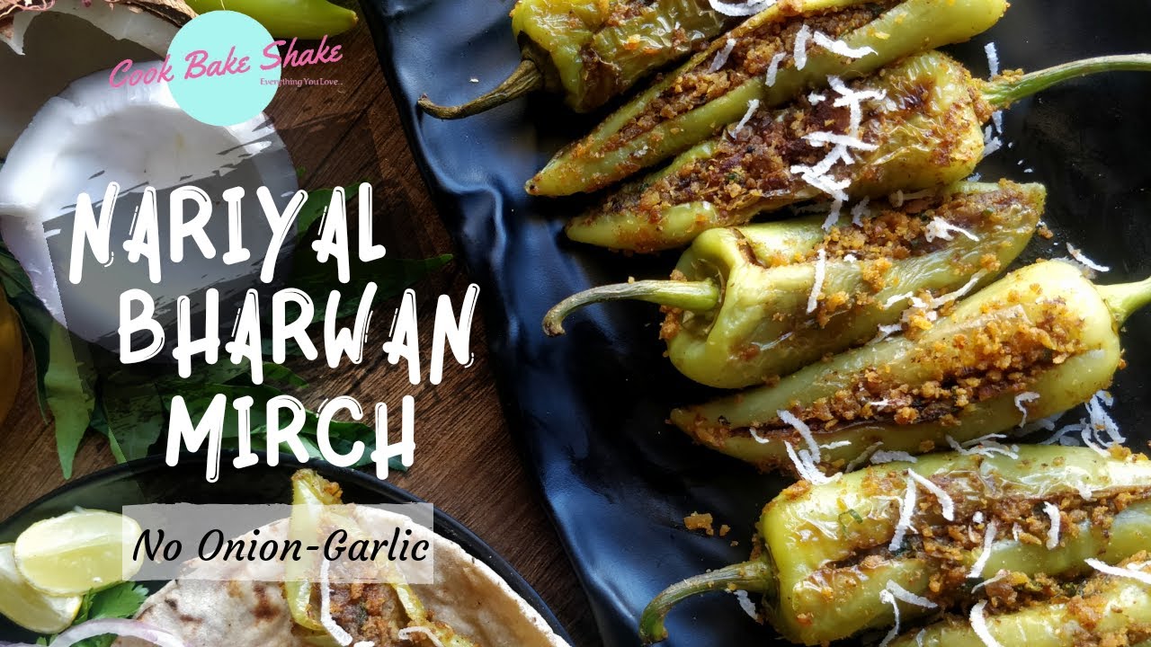 Nariyal Bharwan Mirch | नारियल भरवां मिर्च | Coconut Stuffed Peppers ...