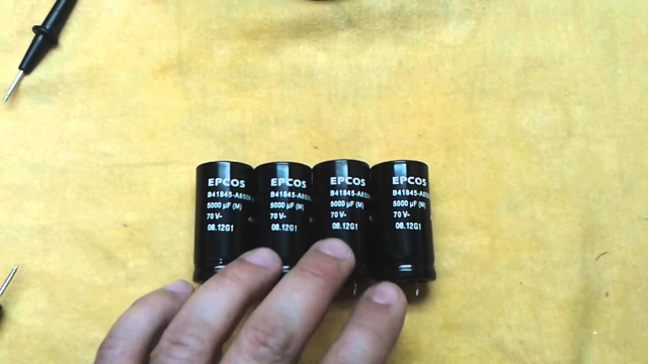 Capacitor Epcos 5000/70 volts - YouTube