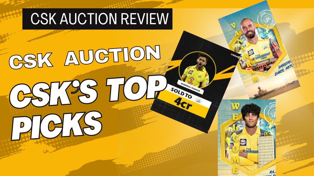 Unveiling the Truth: CSK Auction Review and Analysis - YouTube