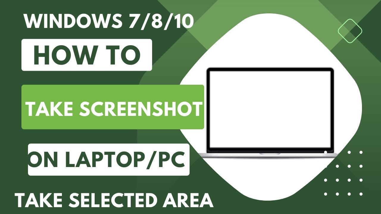 How to Take Screenshot in Laptop|How to Take Screenshot in PC|How to ...