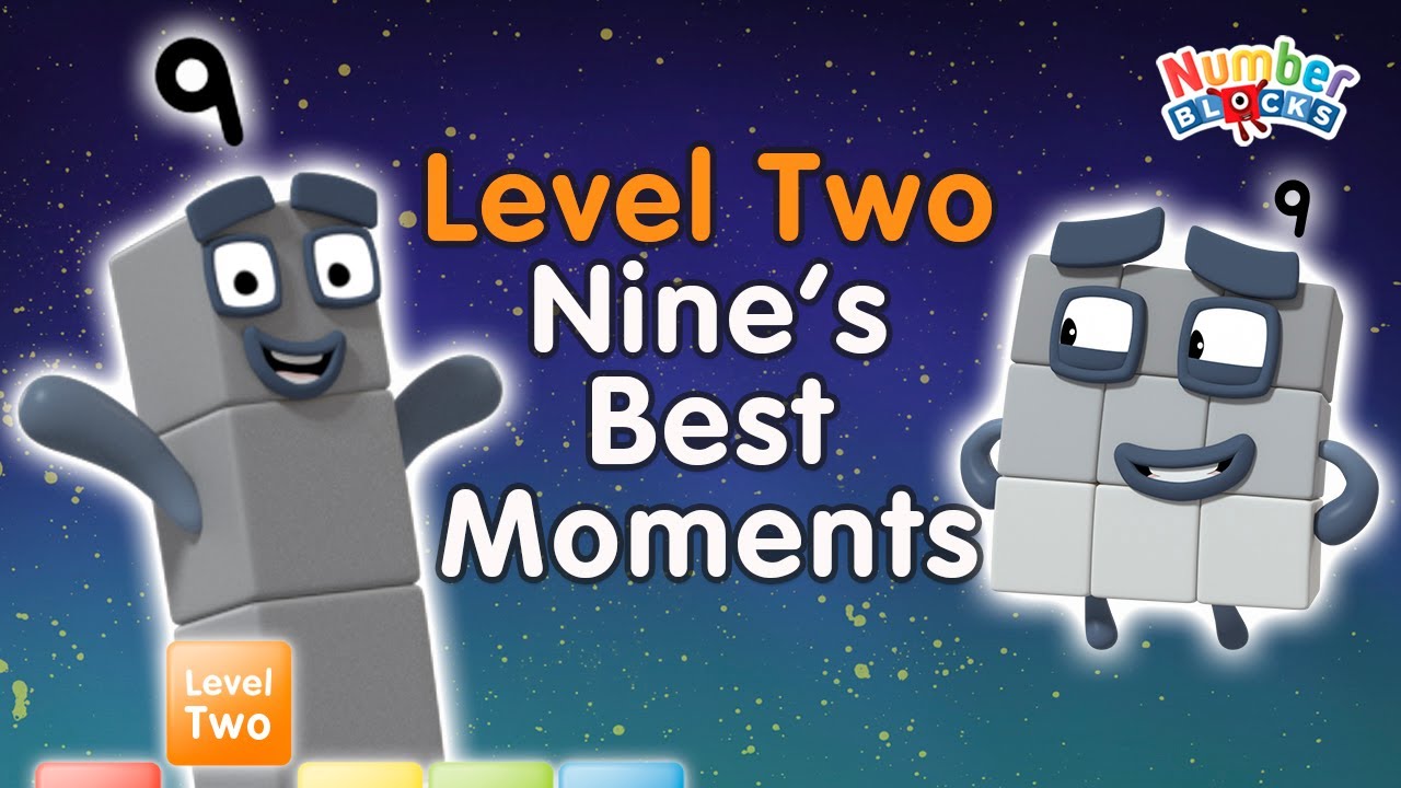 All the Best Nine Moments! | Level 2 | Numberblocks - YouTube