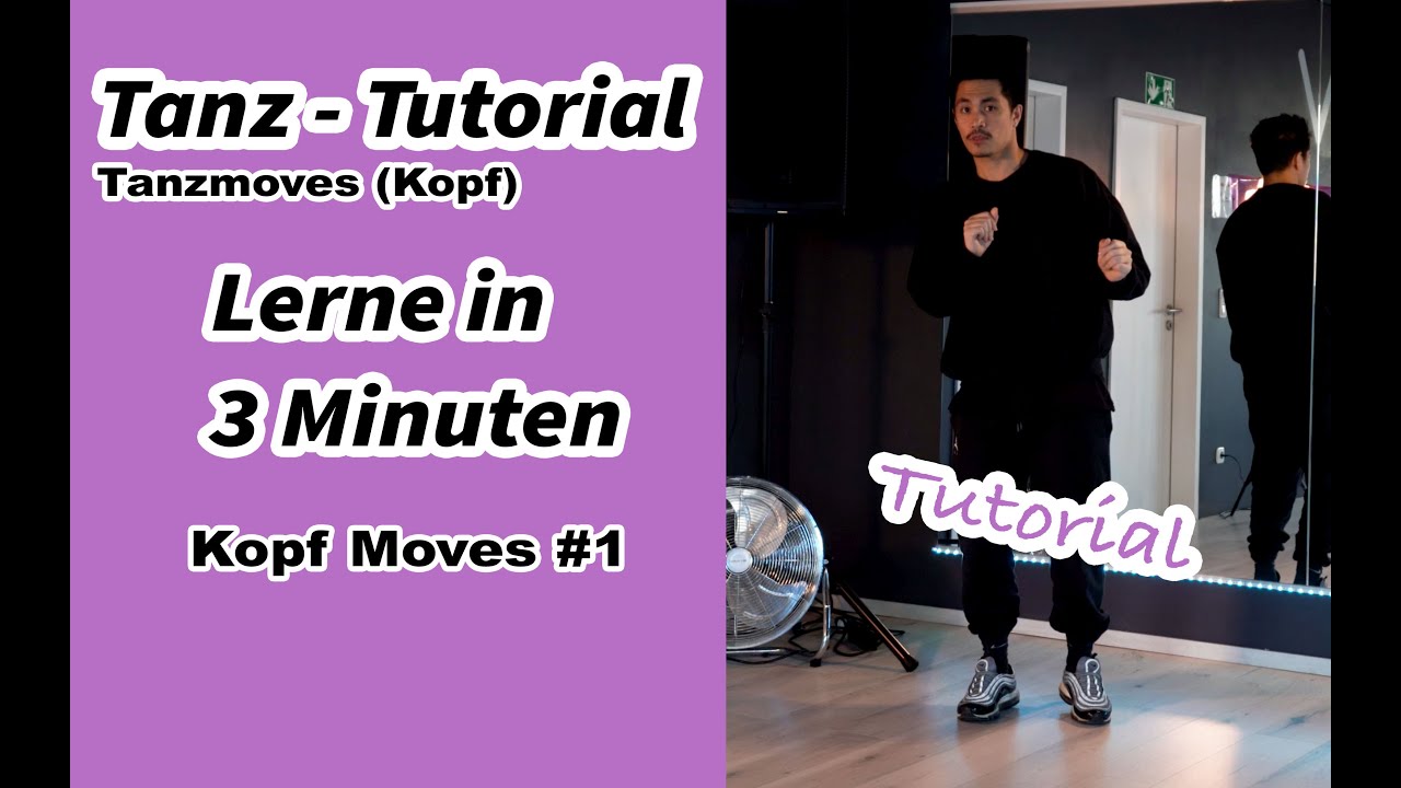 Tanz Tutorial: Nur 3 Minuten! (Kopf Moves #1) | Tanzen/Tanzschritte einfach lernen mit Zcham ...
