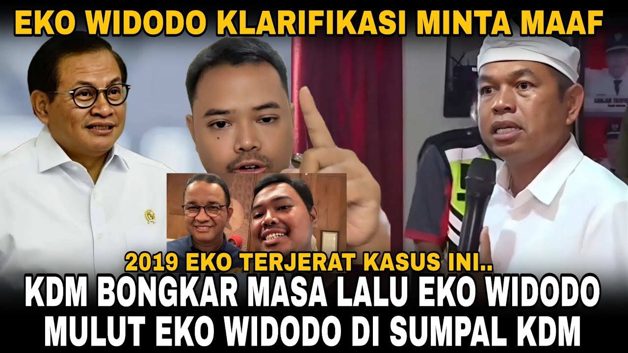 MAMPUZ !! EKO WIDODO DI TAMPAR KANG DEDI, MASA LALU EKO DI BONGKAR KDM TERNYATA PERNH TERJERAT ...