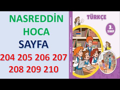 NASREDDİN HOCA 3.SINIF TÜRKÇE KİTABI  SAYFA 204 205 206 207 208 209 210