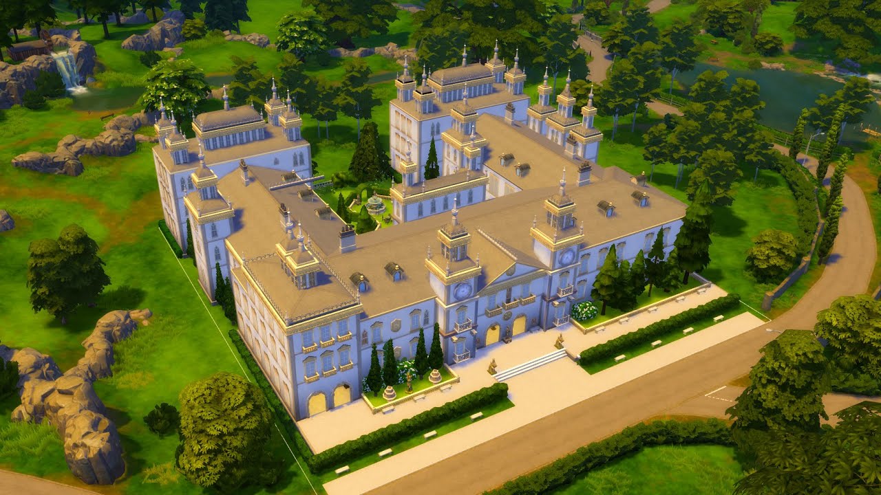 THE SIMS 4// BUILDING A PALACE 😅 - YouTube