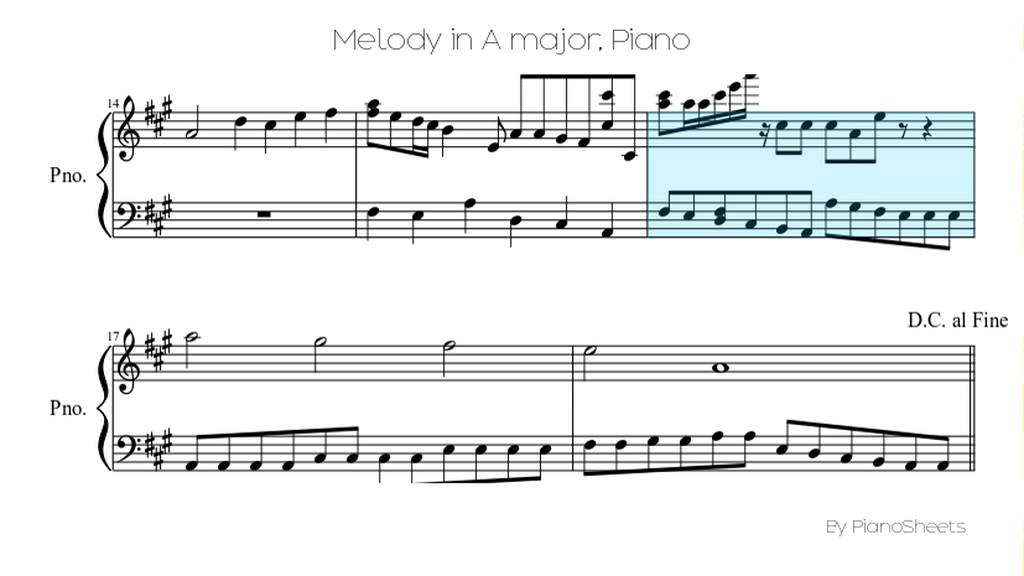 Melody in A major [Piano Solo] - YouTube